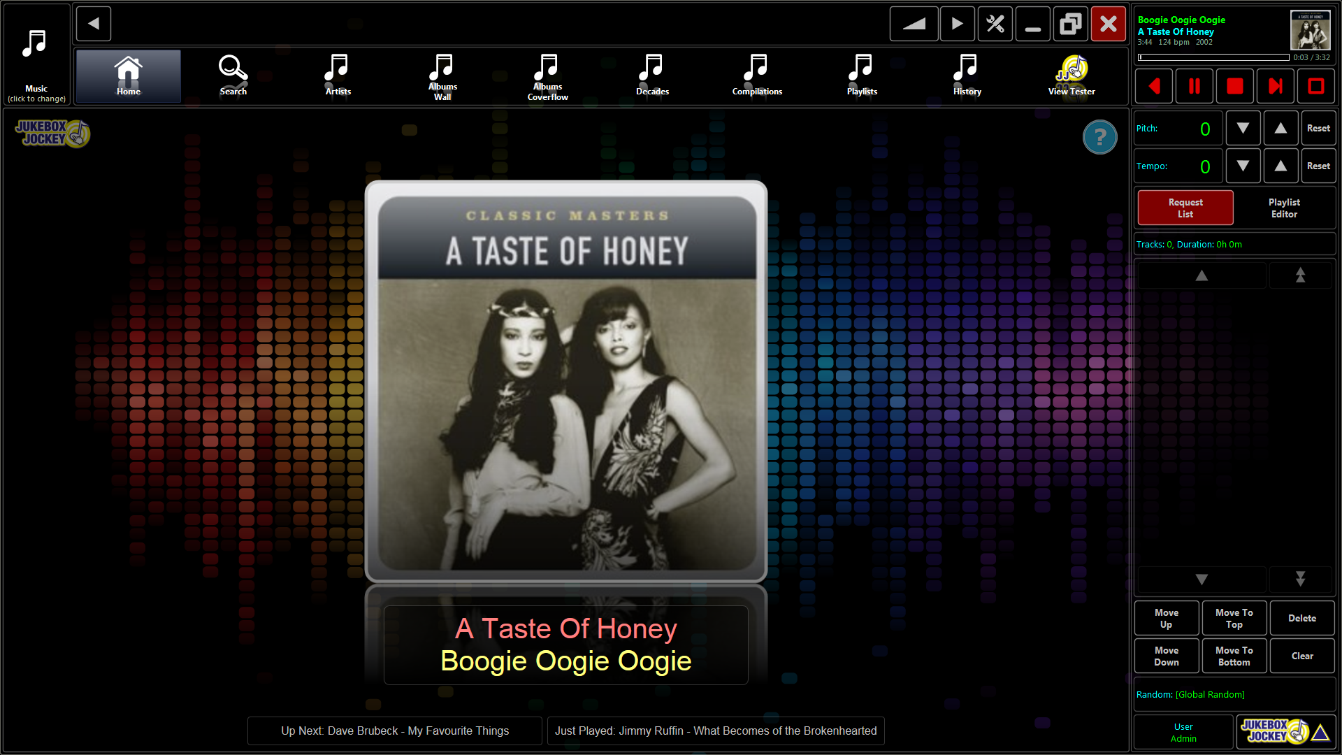 Customizable Home Page | Jukebox Jockey Software